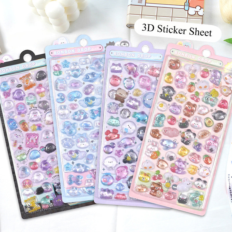 Cute Animal 3D Sticker Sheet Vol.2 – ReJoyceStore