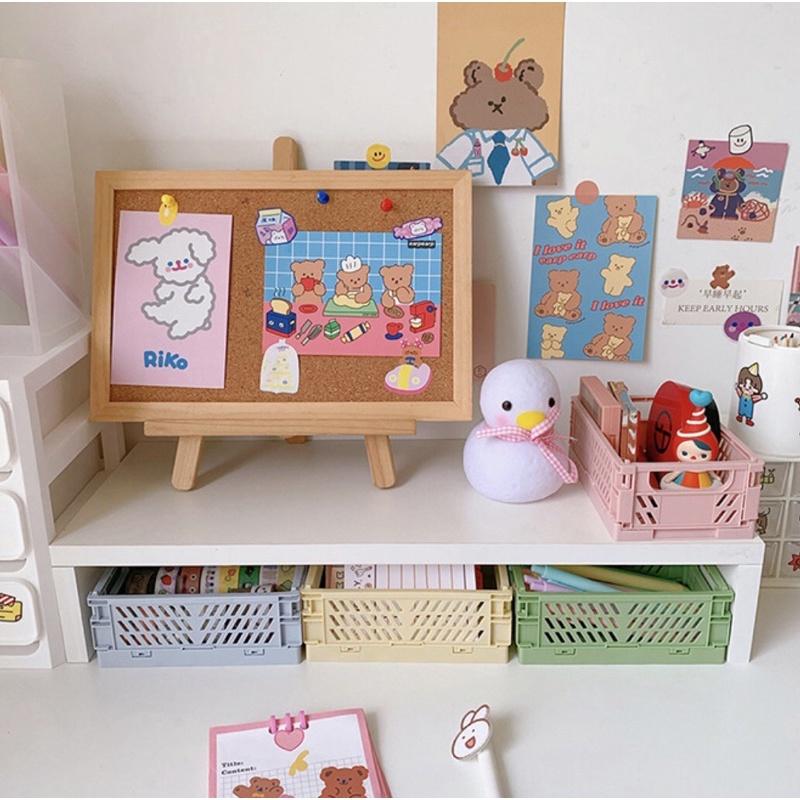 Pastel Vintage Foldable Collapsible Desk Organizer – ReJoyce.com